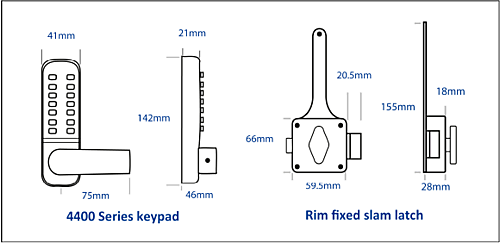 Codeslot voor houten poort met opbouw dagschoot nodig?