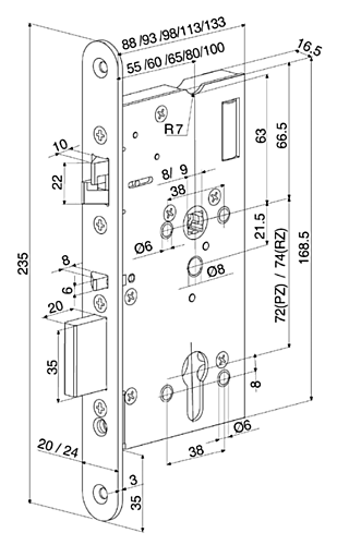 AsaAbloy EL520 El420 Motorslot